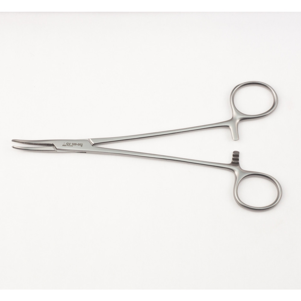 vedena® Feine anatomische Arterienklemme HALSTEDT, gebogen, 185 mm (7 ¼“)